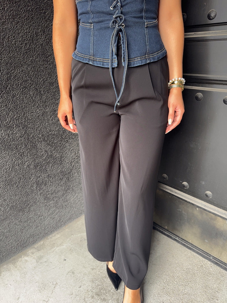 Tailored Trousers - Black – hellofancyboutique.com